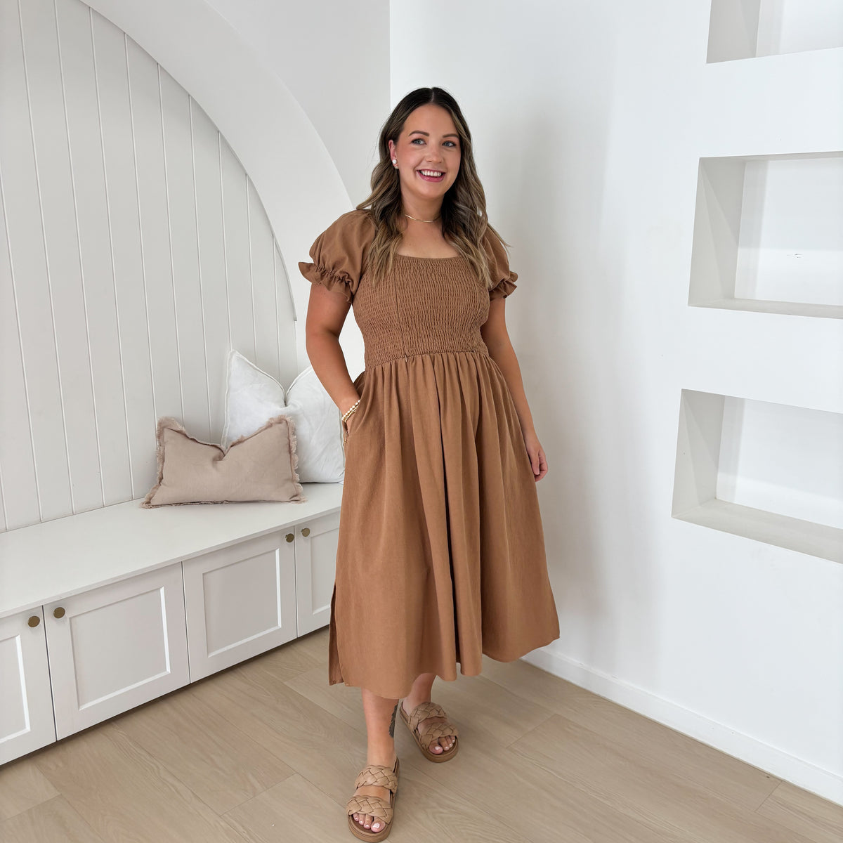 Ava Dress - Latte – Summer Reign The Label